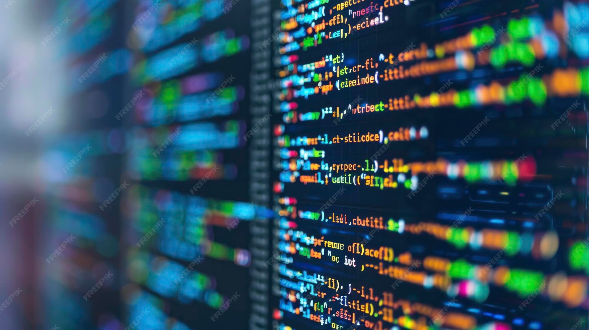 Premium Photo | Programming languages and lines of code appears on a ...