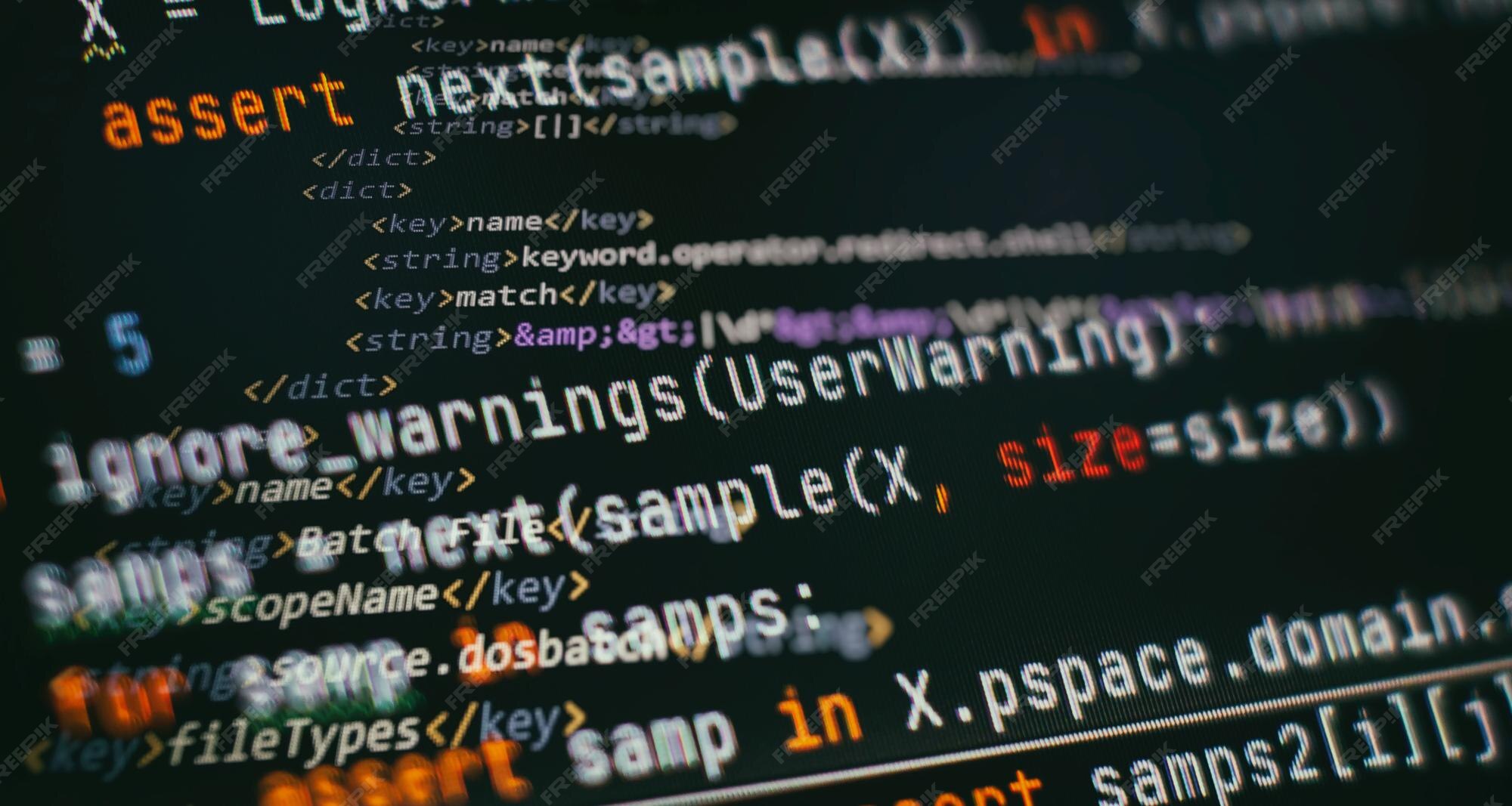 Premium Photo | Programming source code html for website development. server logs analysis.