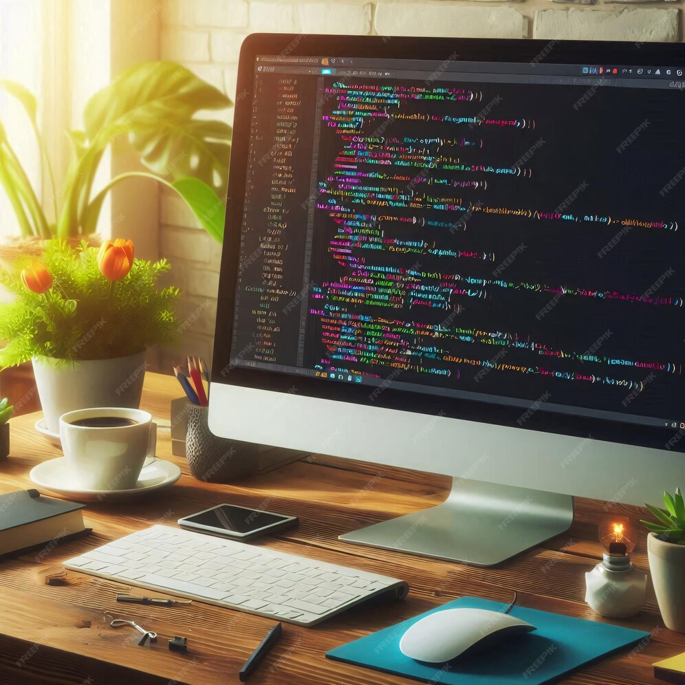 Premium Photo | Programming with HTML PHP and javascript Backend source code on monitor