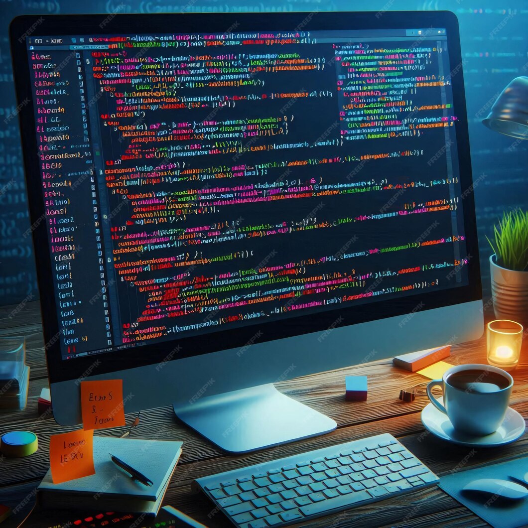 Premium Photo | Programming with HTML PHP and javascript Backend source code on monitor