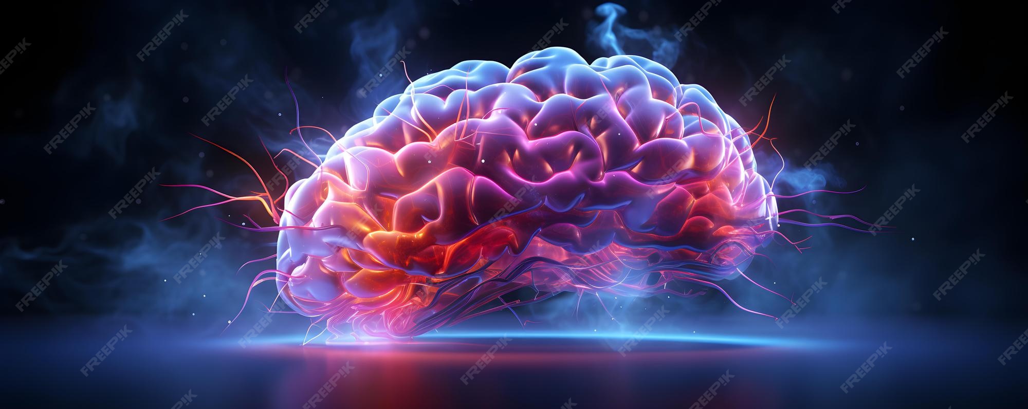 Premium Photo | Projected Human Brain Visualization in a Digital Format ... Premium Photo | Projected Human Brain Visualization in a Digital Format ...