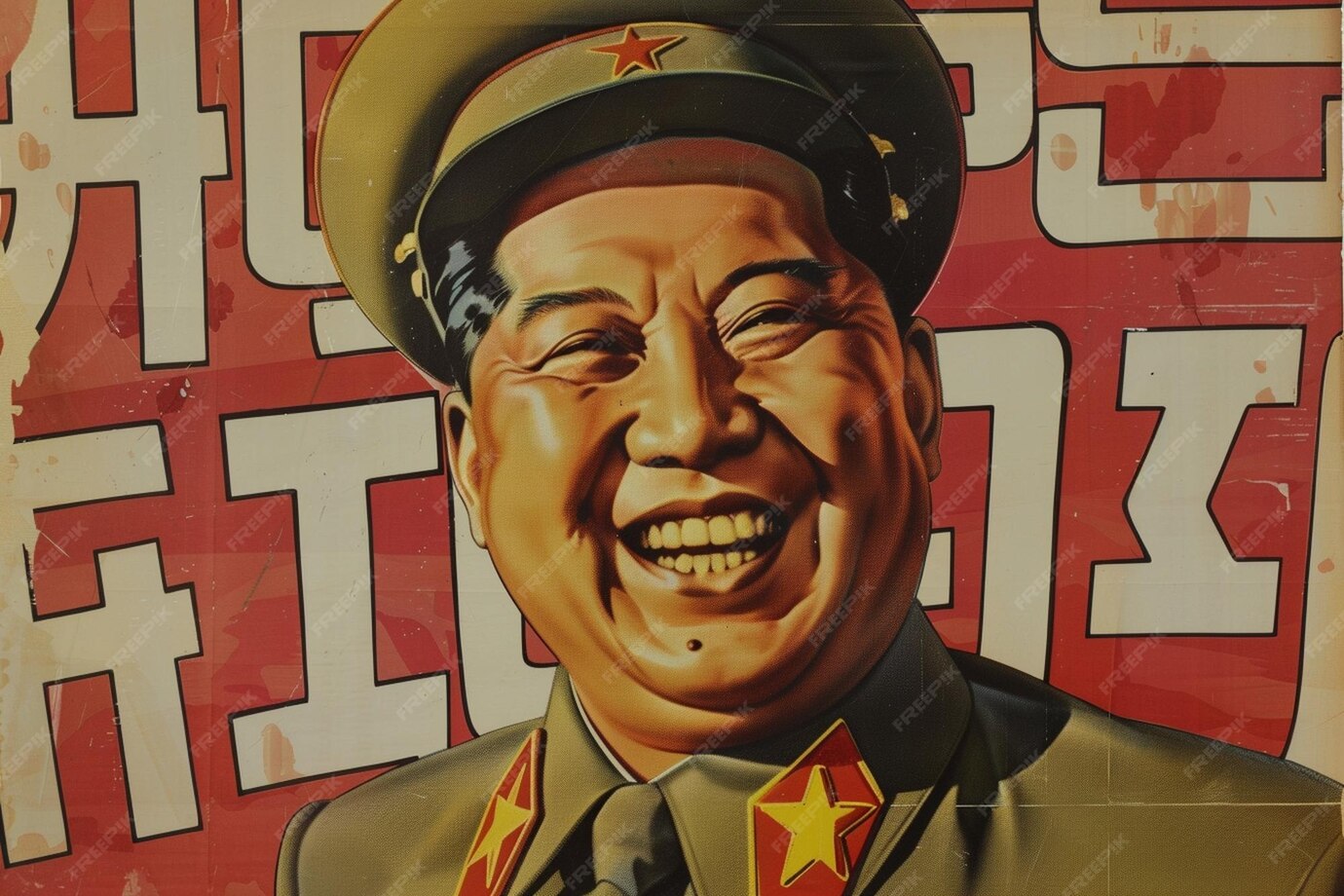 Premium Photo | A propaganda poster featuring a smiling dictator w ... Premium Photo | A propaganda poster featuring a smiling dictator w ...