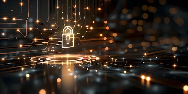 Premium Photo Protect Data With Network Firewall Encryption Authentication And Intrusion