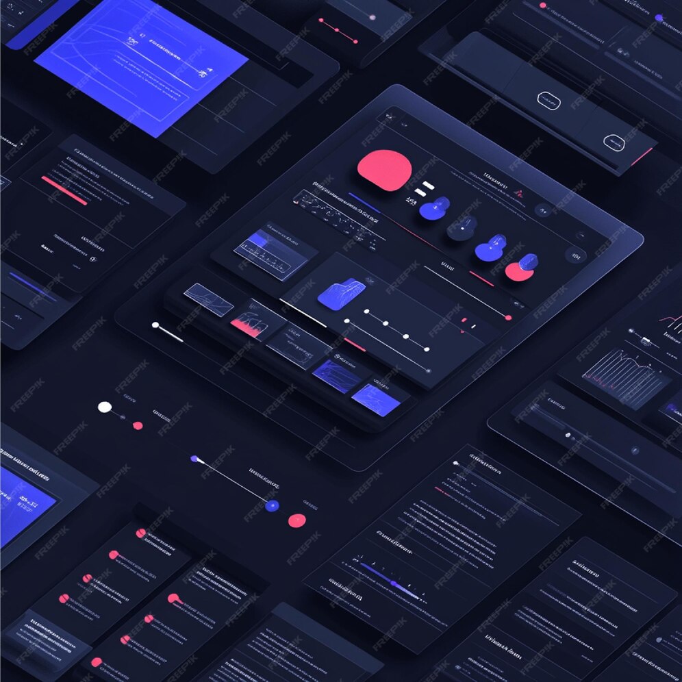 Prototyping tool interface with draganddrop functionality for creating UI elements | Premium AI ...