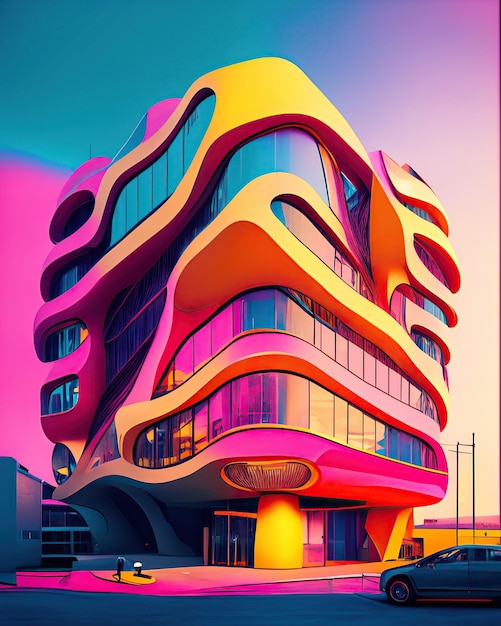Premium AI Image | Psychedelic astract building forms surreal unique ... Premium AI Image | Psychedelic astract building forms surreal unique ...