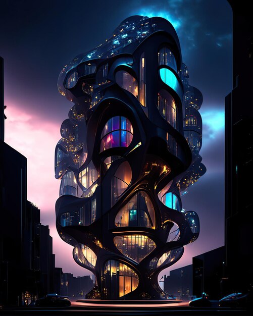 Premium AI Image | Psychedelic astract building forms surreal unique ... Premium AI Image | Psychedelic astract building forms surreal unique ...