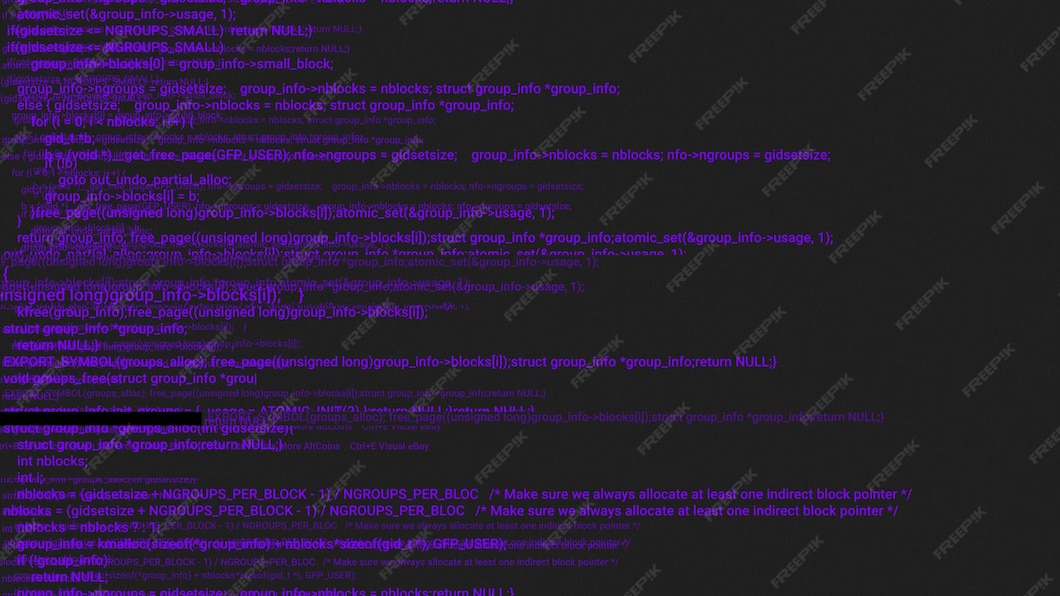 Premium Photo | Purple screen coding hacker concept animation with ...
