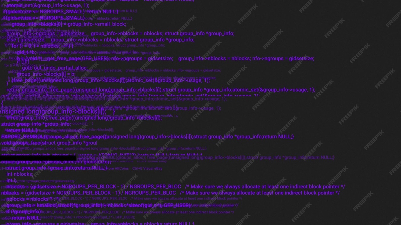 Premium Photo | Purple screen coding hacker concept animation with ...