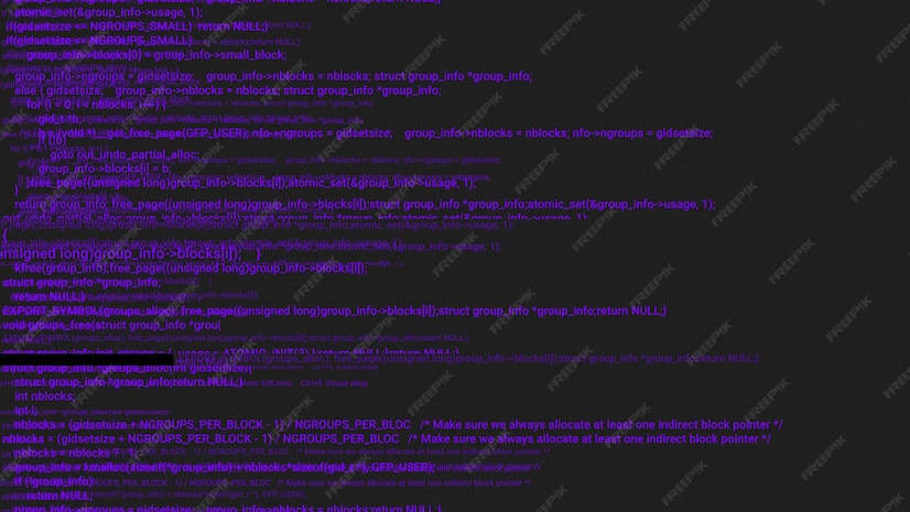 Premium Photo | Purple screen coding hacker concept animation with ...