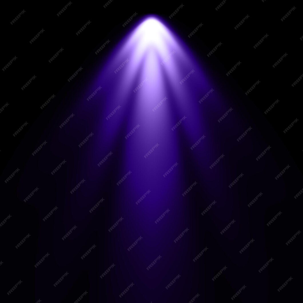 Premium Photo Purple Spotlight Of Lighting With Black Background