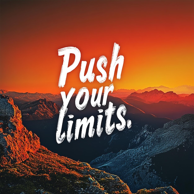 Push your limits | Premium AI-generated image Push your limits | Premium AI-generated image