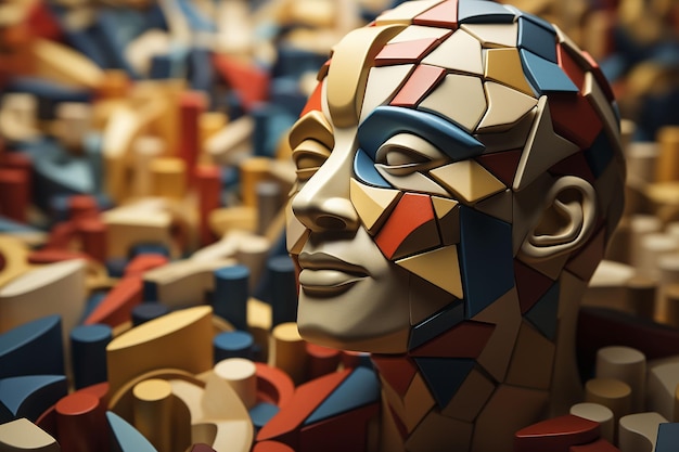 Premium AI Image | Puzzle of Emotions Show interlocking pieces Ai generated Premium AI Image | Puzzle of Emotions Show interlocking pieces Ai generated