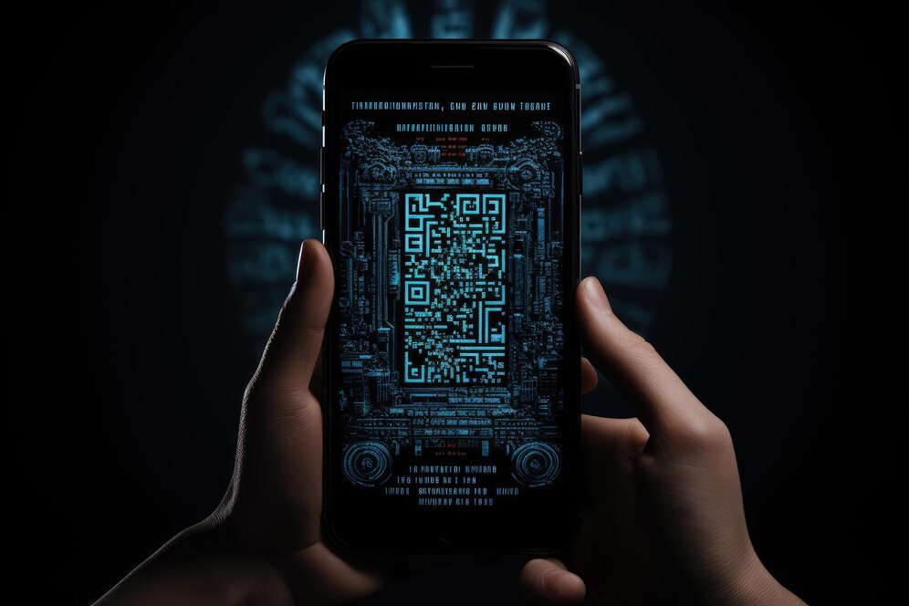 Premium AI Image | QR Code Dark Mode Generative AI Premium AI Image | QR Code Dark Mode Generative AI