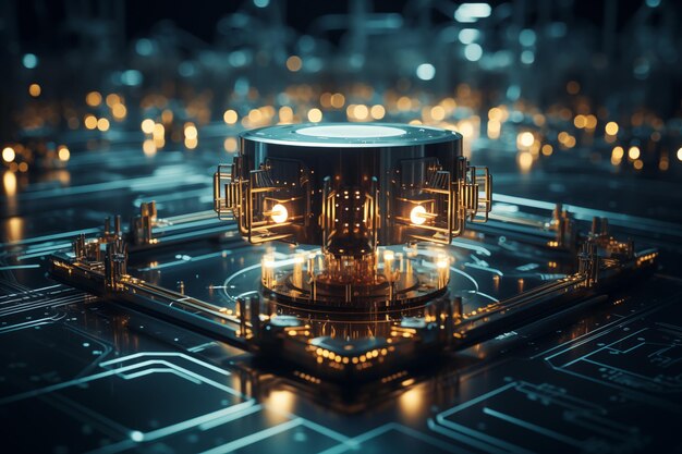 Premium AI Image | Quantum computer quantum processor scientific ... Premium AI Image | Quantum computer quantum processor scientific ...
