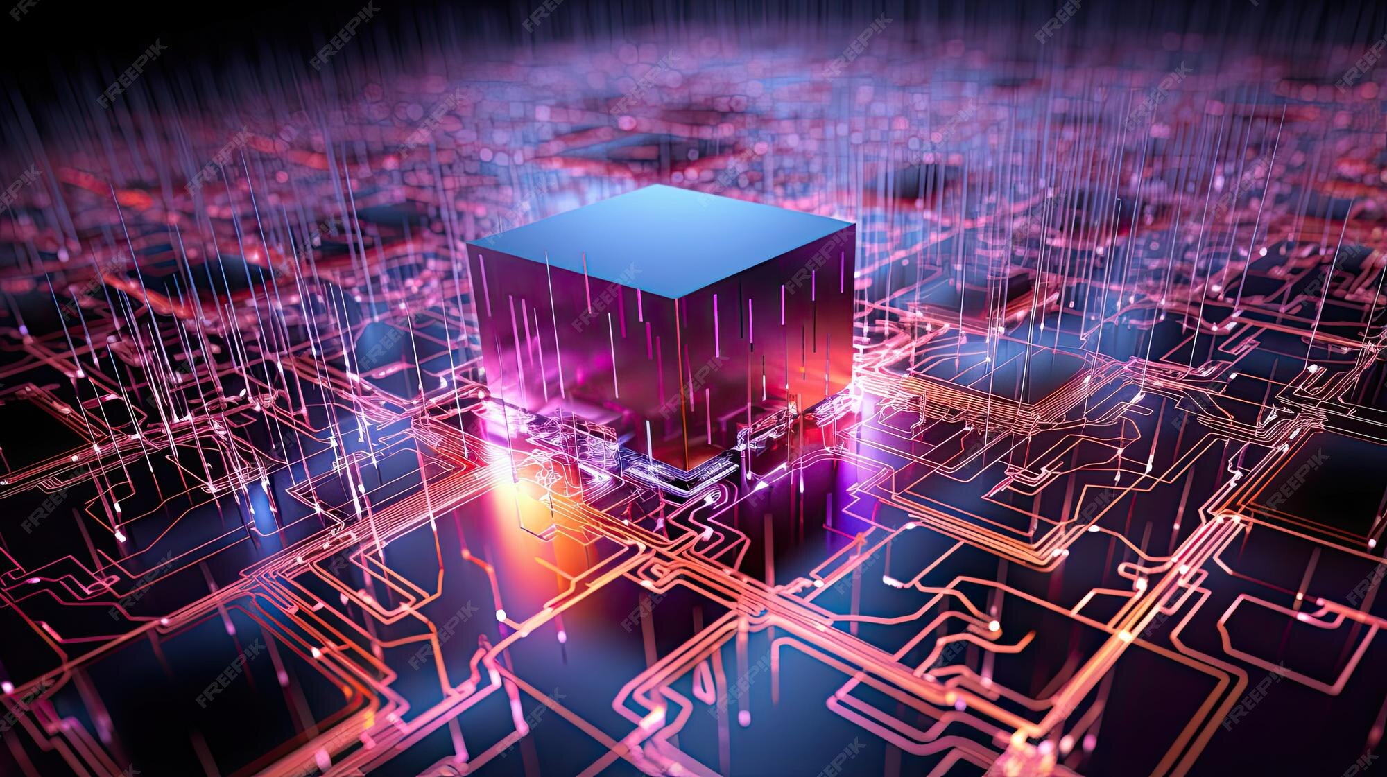 Premium AI Image | Quantum computing landscape evolving with breakthrough algorithms ...