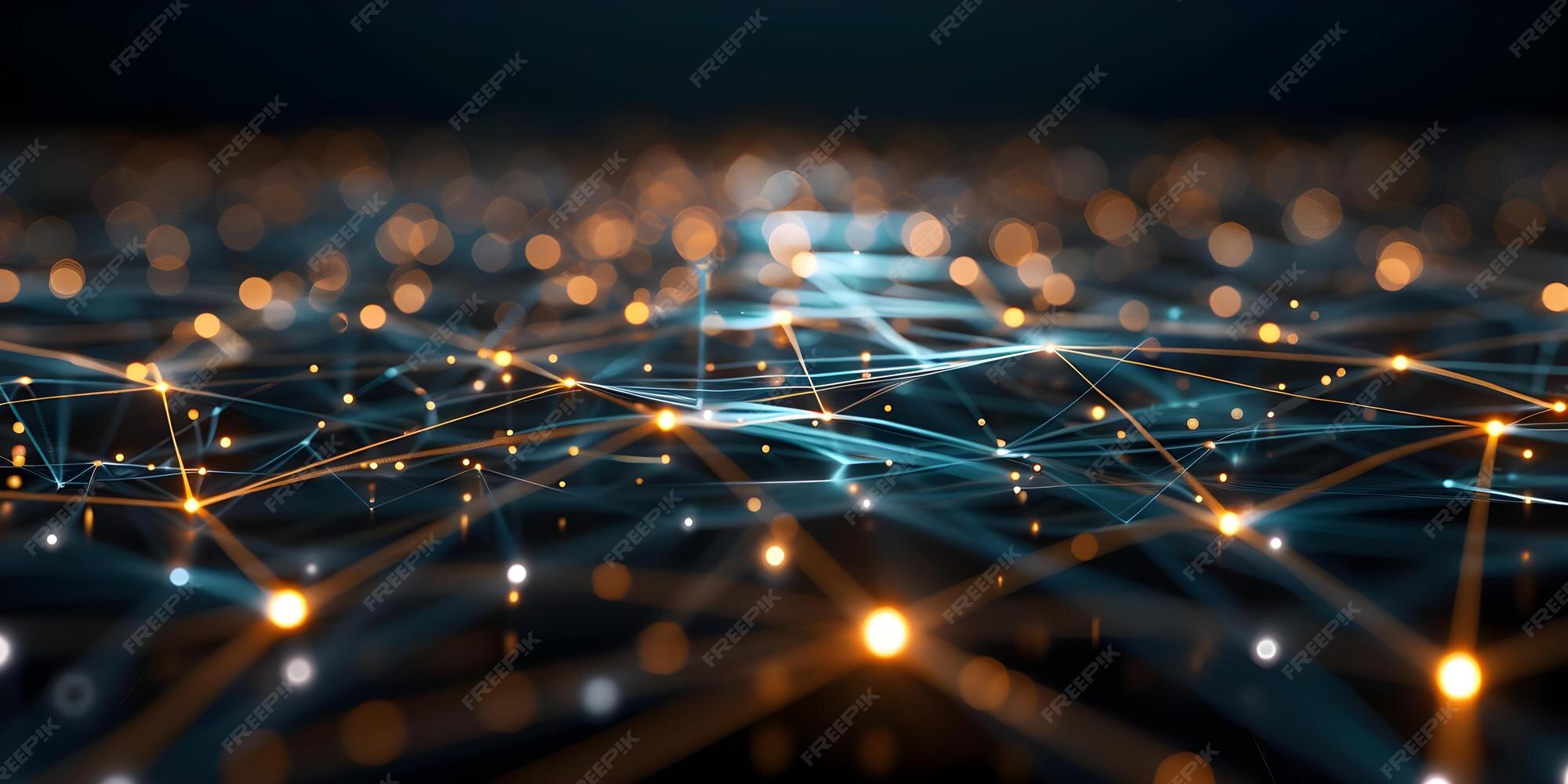 Quantum Computing Processors A Visual Representation With Glowing Nodes And Interconnections