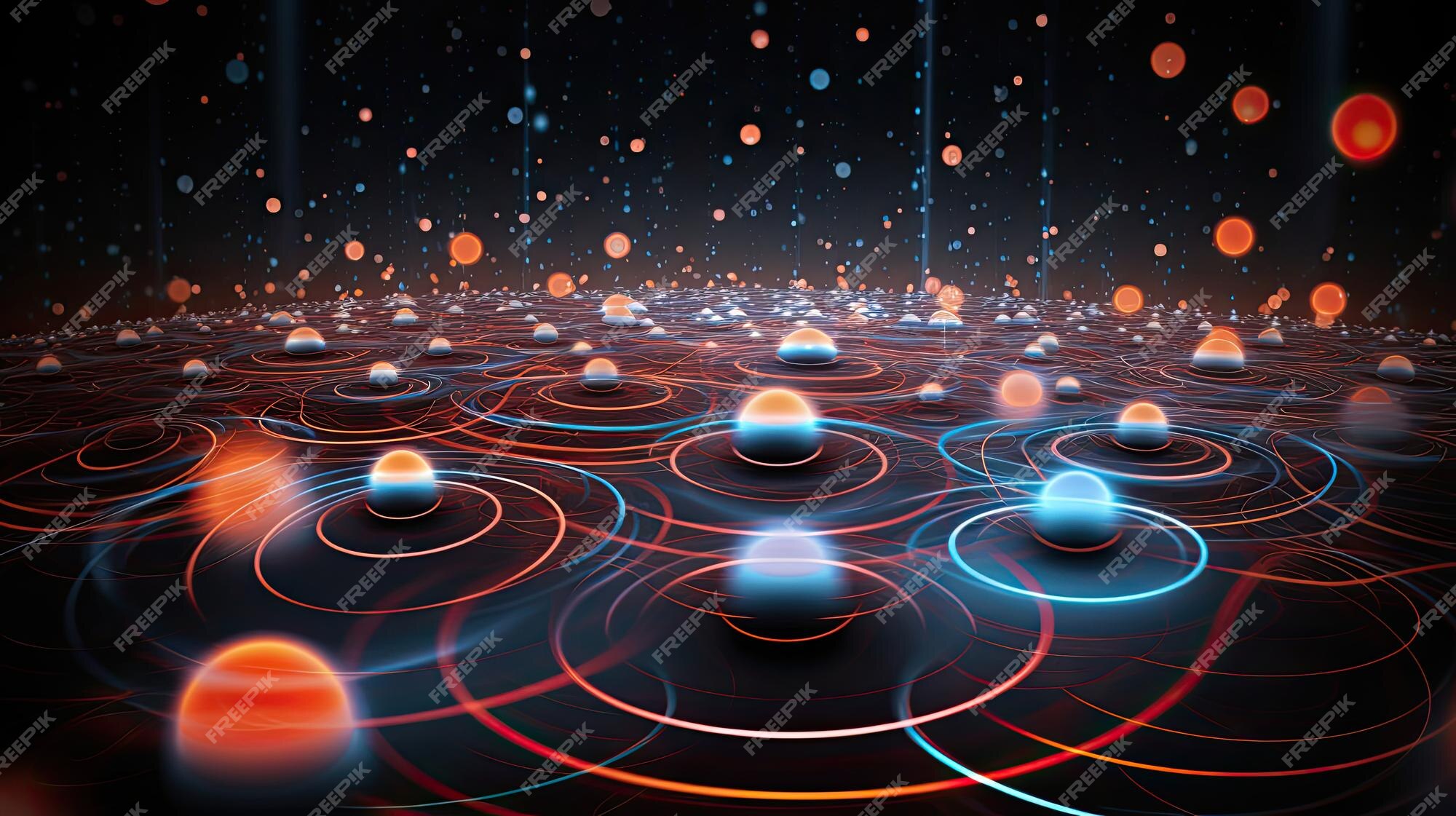 Premium AI Image | Quantum interference patterns influencing quantum ... Premium AI Image | Quantum interference patterns influencing quantum ...