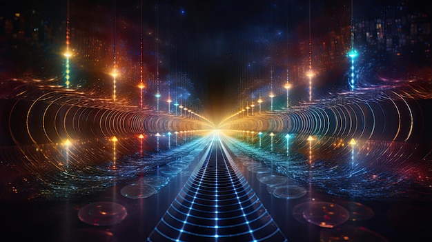 Premium AI Image | Quantum interference patterns shaping outcomes of ... Premium AI Image | Quantum interference patterns shaping outcomes of ...