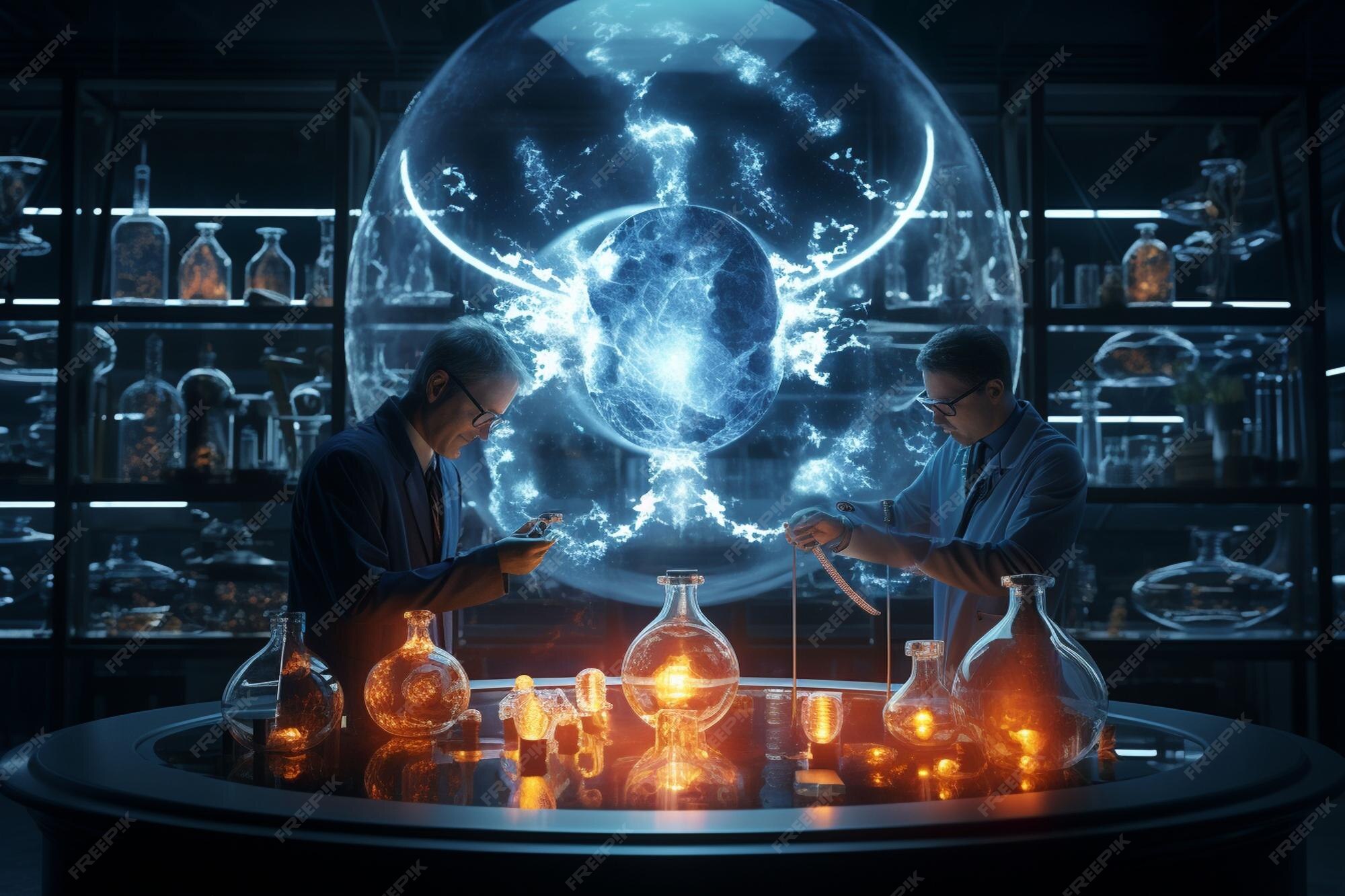 Premium Photo | A quantum physicist conducting experiments in a ... Premium Photo | A quantum physicist conducting experiments in a ...