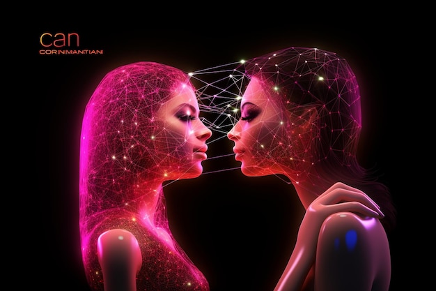 Premium Photo Quantum Secure Direct Communication Network For Confidential Messaging