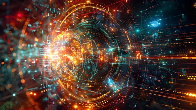 Quantum Technology Visualization | Premium AI-generated image Quantum Technology Visualization | Premium AI-generated image