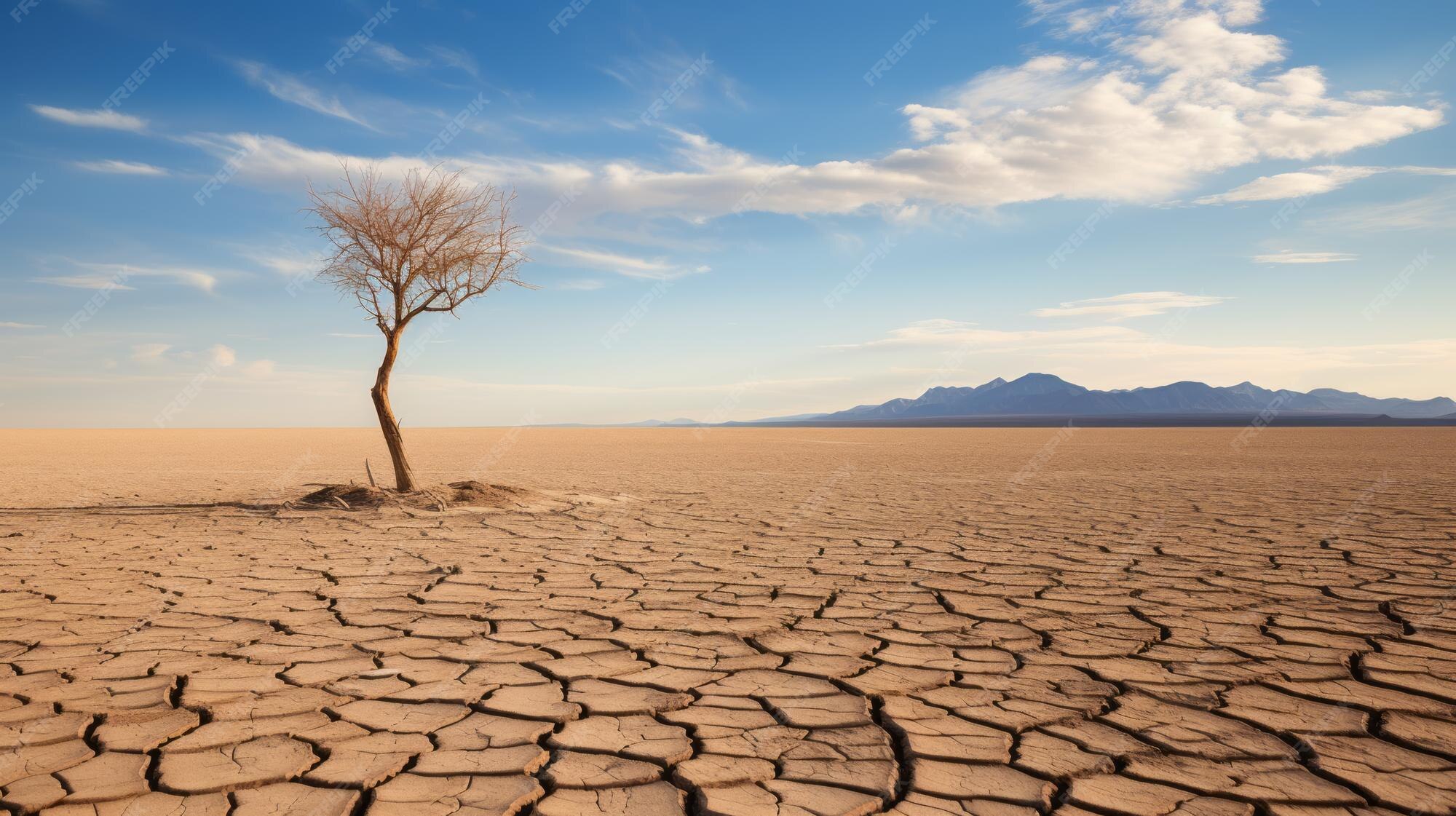 Premium AI Image | The Quiet Resilience of a Desert Premium AI Image | The Quiet Resilience of a Desert