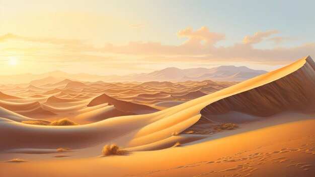 Premium AI Image | The Quiet Resilience of a Desert Premium AI Image | The Quiet Resilience of a Desert