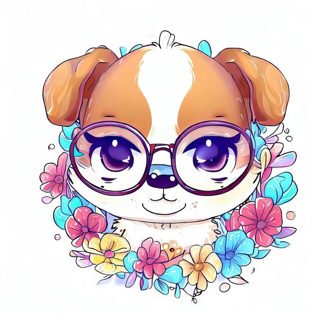Premium AI Image | Radiant Roses and Precious Pooch Generative AI Premium AI Image | Radiant Roses and Precious Pooch Generative AI