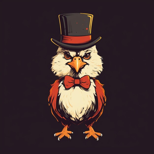 Ragepunk Eagle A Clever And Raw Character Illustration In Red And ... Ragepunk Eagle A Clever And Raw Character Illustration In Red And ...