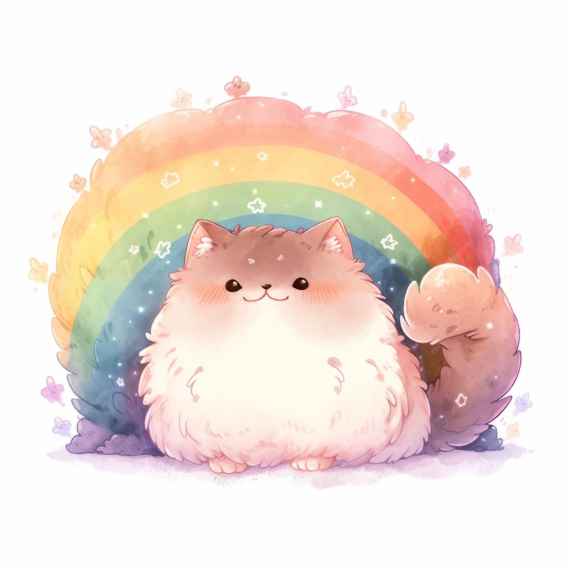 Premium Ai Image Rainbow Dreams Capturing The Kawaii Magic Of Camilla Derrico With A Playful