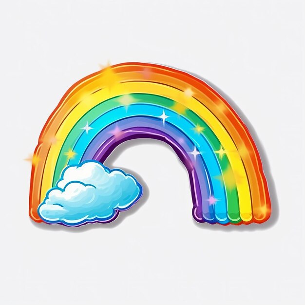 Premium AI Image | Rainbow isolated on white Generative ai Premium AI Image | Rainbow isolated on white Generative ai