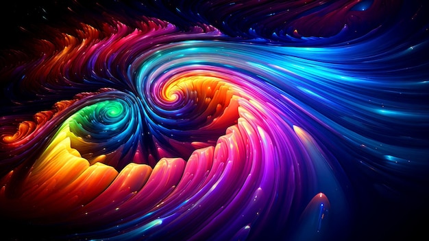Premium Photo | Rainbow Sci Fi Spiral Vortex Premium Photo | Rainbow Sci Fi Spiral Vortex