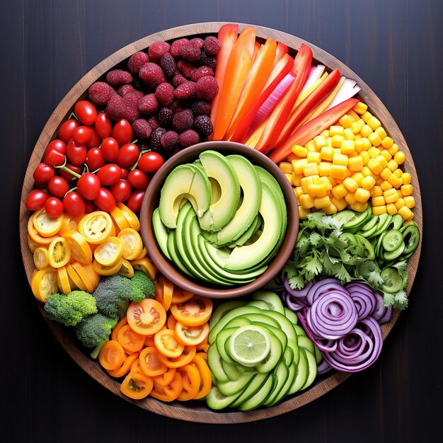 Premium Photo | A Rainbow on Your Plate Delightful Hues of Fruits and ... Premium Photo | A Rainbow on Your Plate Delightful Hues of Fruits and ...