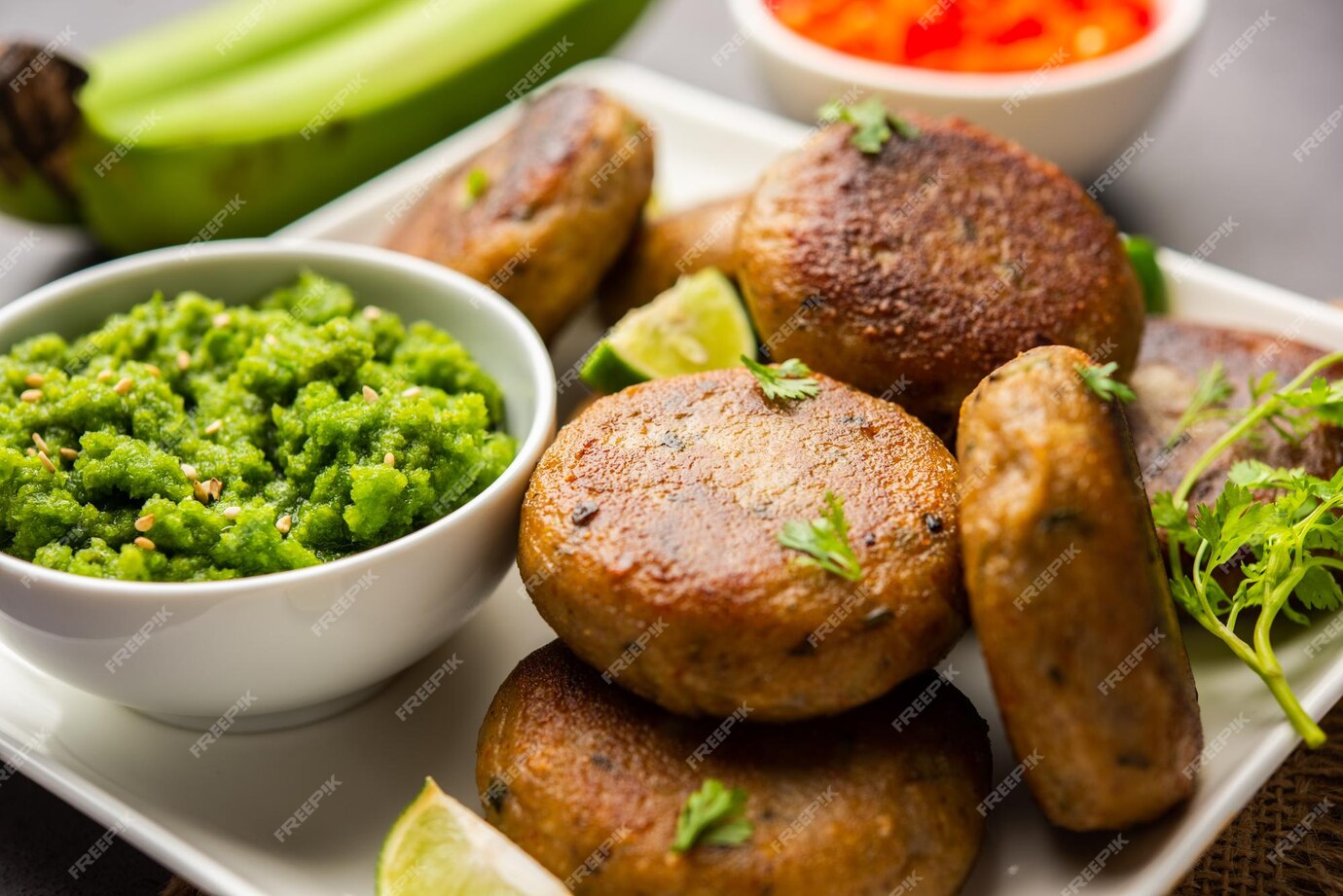 Premium Photo | Raw banana cutlet also called plantain or kacche kele ... Premium Photo | Raw banana cutlet also called plantain or kacche kele ...