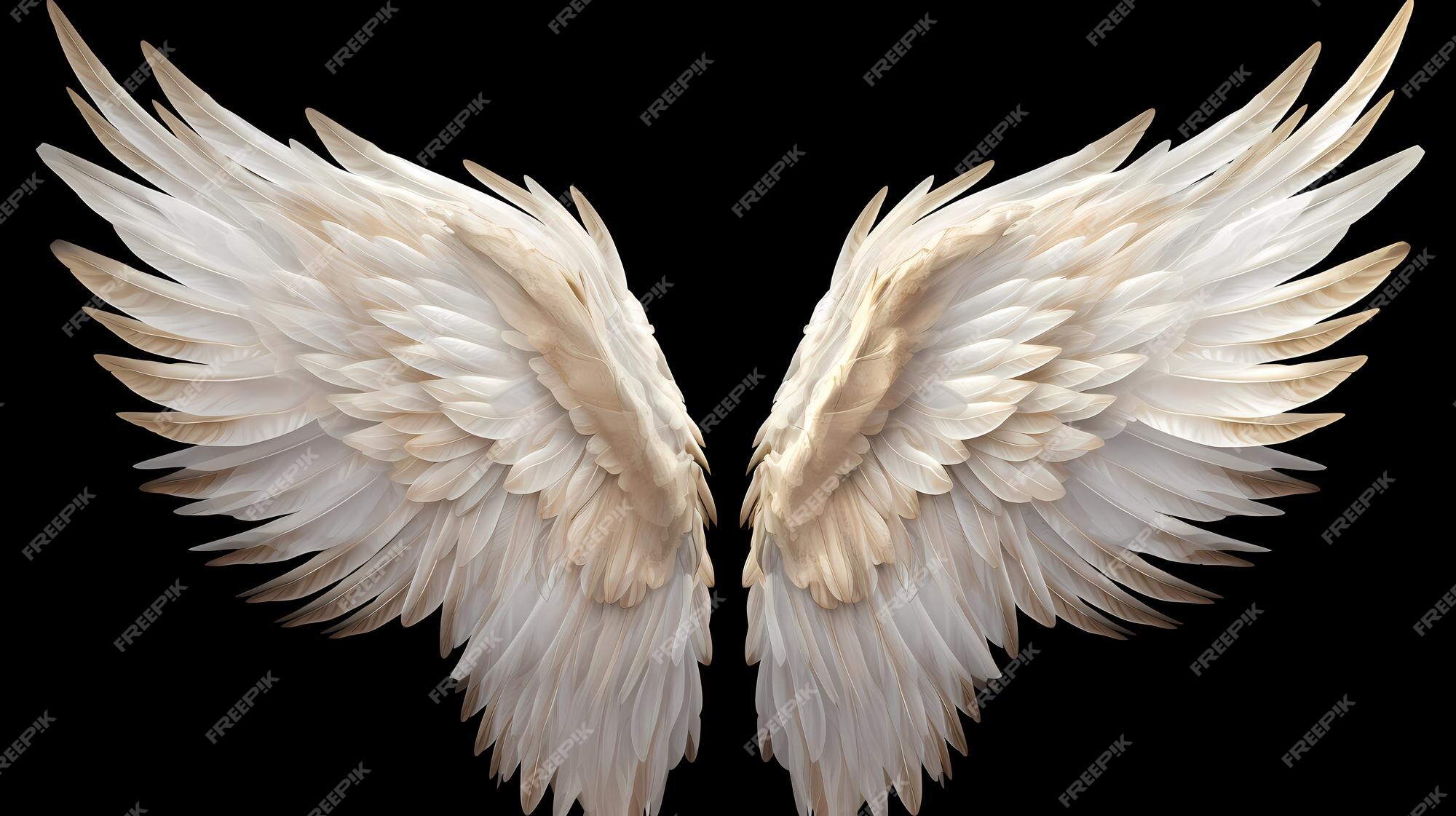 Premium Photo | Realistic angel wings White isolated pair of falcon ... Premium Photo | Realistic angel wings White isolated pair of falcon ...