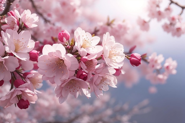 Premium AI Image | Realistic cherry blossom background wallpaper Premium AI Image | Realistic cherry blossom background wallpaper