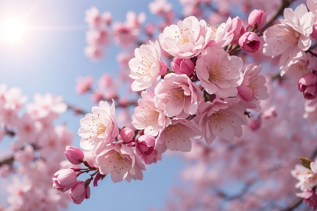 Premium AI Image | Realistic cherry blossom background wallpaper Premium AI Image | Realistic cherry blossom background wallpaper