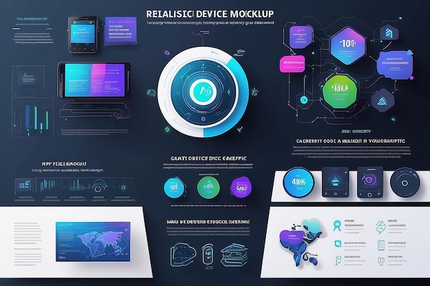 Premium Photo | Realistic device mockup infographic Generative Ai Premium Photo | Realistic device mockup infographic Generative Ai