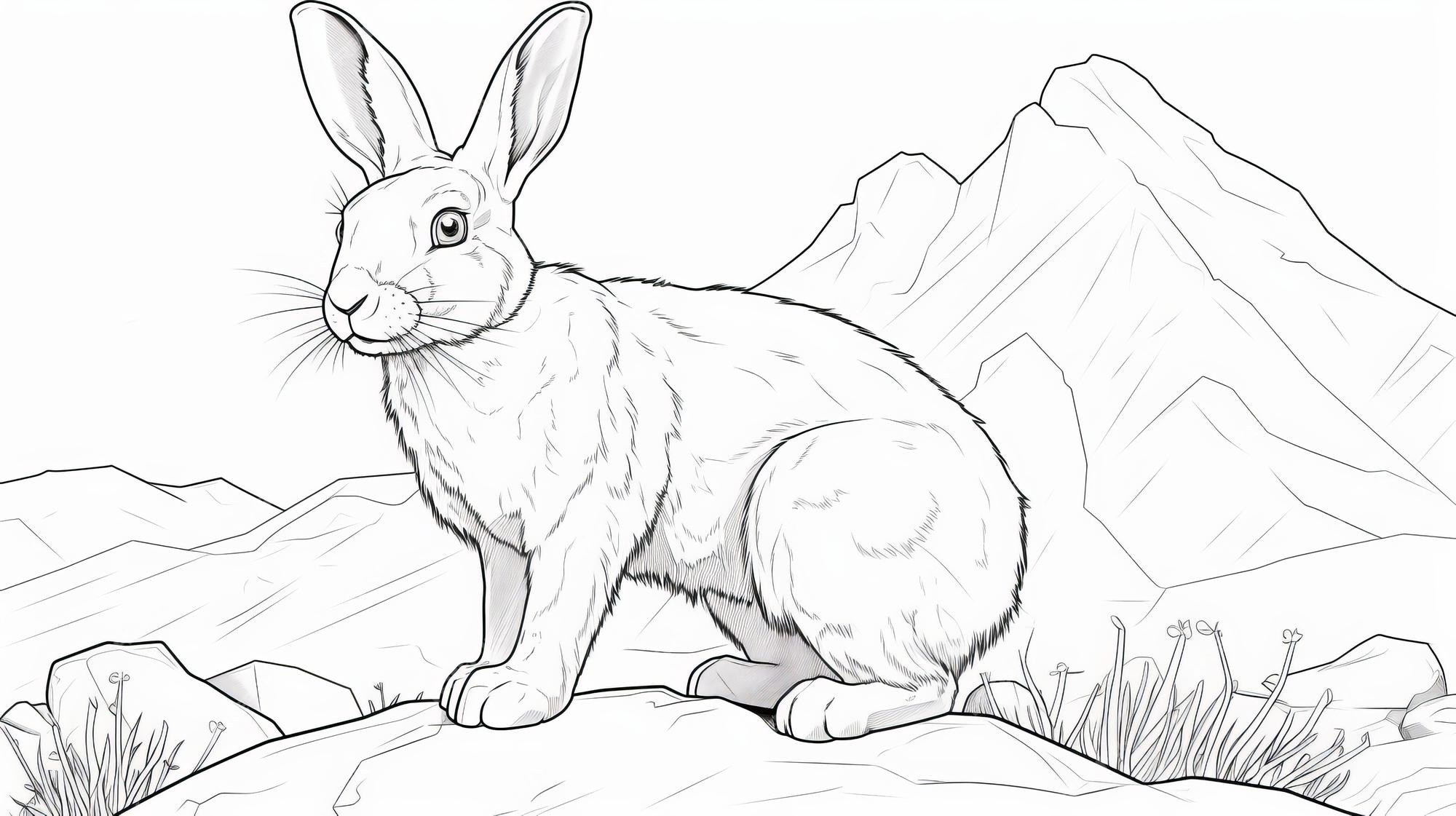 Realistic Rabbit Coloring Pages Free Printable Sheets For Kids ... Realistic Rabbit Coloring Pages Free Printable Sheets For Kids ...
