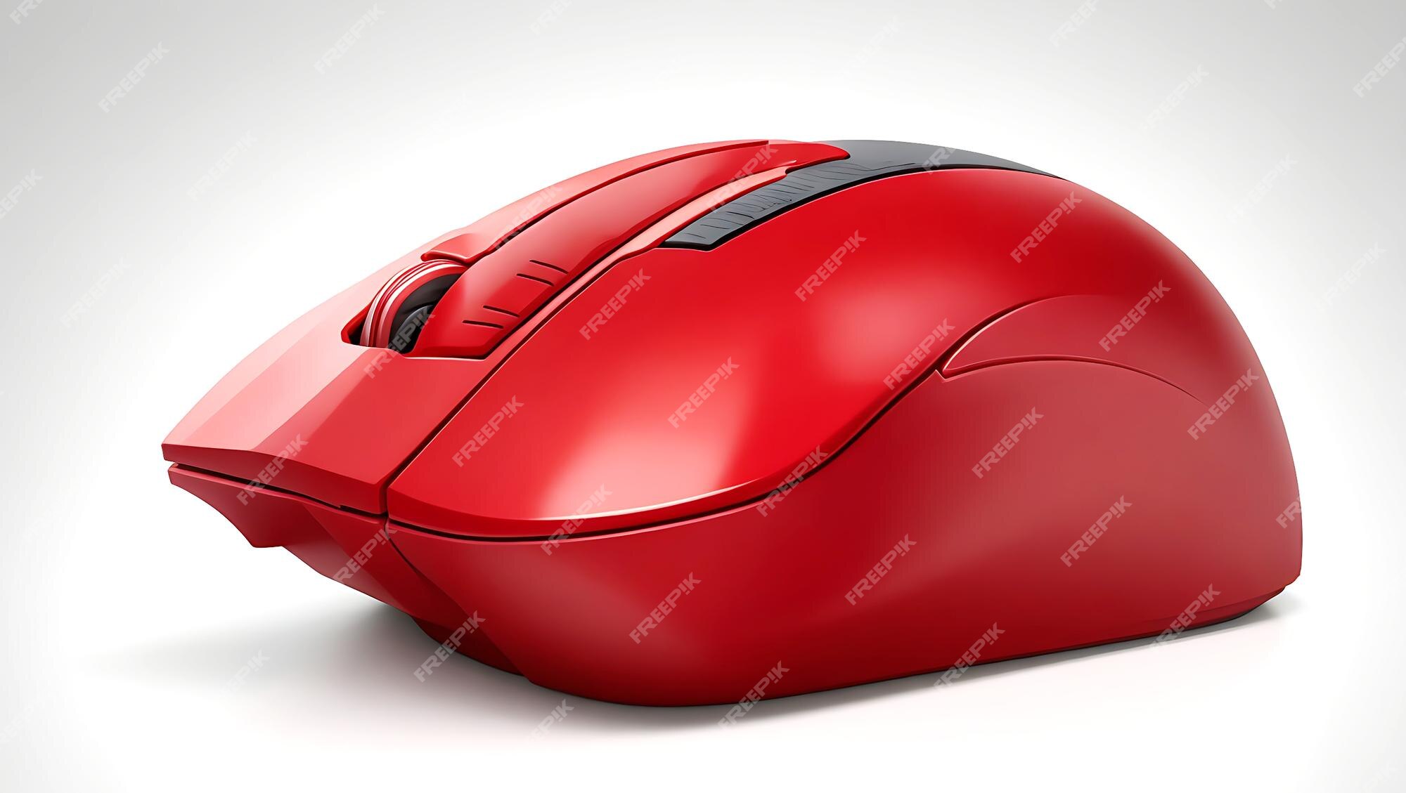 Premium Photo | Red Color Computer Mouse Ai Generated Premium Photo | Red Color Computer Mouse Ai Generated