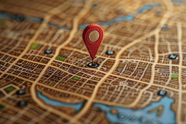 Premium Photo | A red pin on the navigator map showing the location in ... Premium Photo | A red pin on the navigator map showing the location in ...