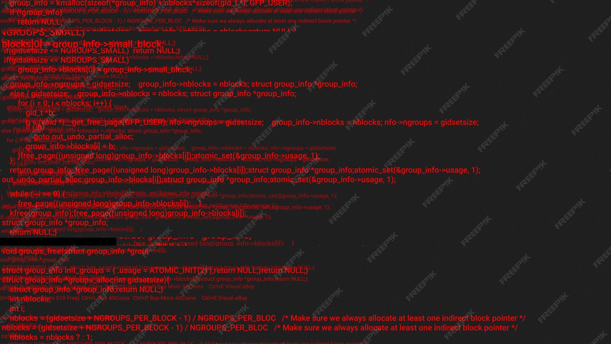 Premium Photo Red Screen Coding Hacker Concept Animation With Glitch Programming Code Typing Error