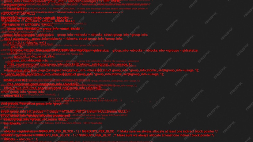 Premium Photo | Red screen coding hacker concept animation with glitch ...
