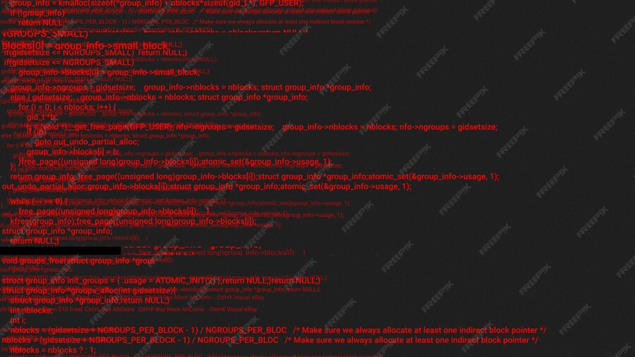 Premium Photo | Red screen coding hacker concept animation with glitch ...