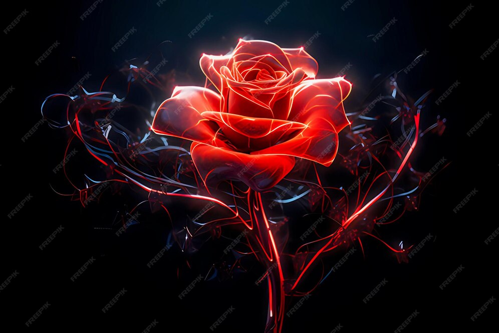 Premium AI Image | Red smoke swirling around a rose in the background ... Premium AI Image | Red smoke swirling around a rose in the background ...