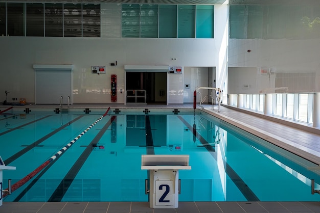 Premium Photo | Reflection of building on swimming pool Premium Photo | Reflection of building on swimming pool