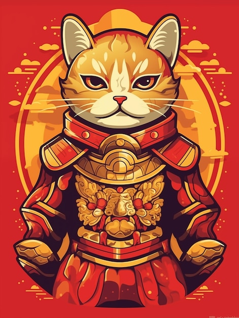 Regal Orange Cat Dressed As A Warrior In Traditional Armor | Premium AI ... Regal Orange Cat Dressed As A Warrior In Traditional Armor | Premium AI ...