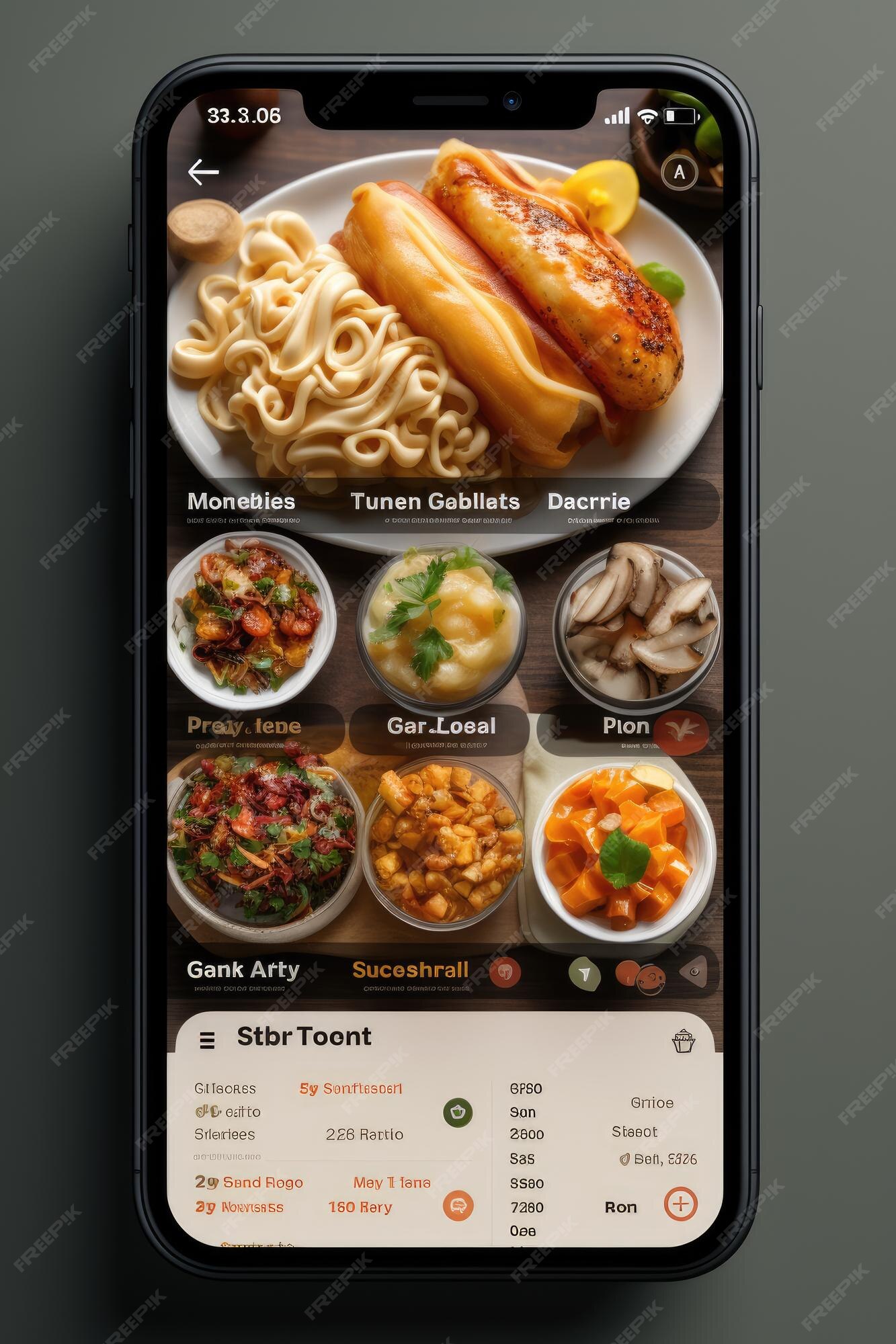 Restaurant Food Ordering App Mockup Generate A Userfriendly Ui Mockup For A Food Ordering App