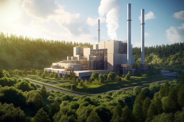 Premium AI Image | Revolutionary Bioenergy Plant Generative AI Premium AI Image | Revolutionary Bioenergy Plant Generative AI
