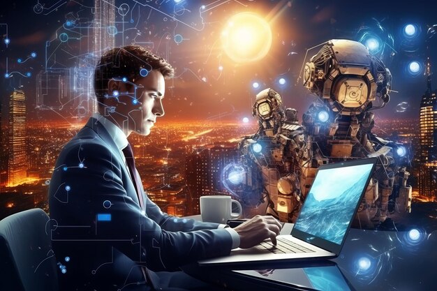 Premium Photo | Revolutionizing Work Efficiency Unleashing the Power of ... Premium Photo | Revolutionizing Work Efficiency Unleashing the Power of ...